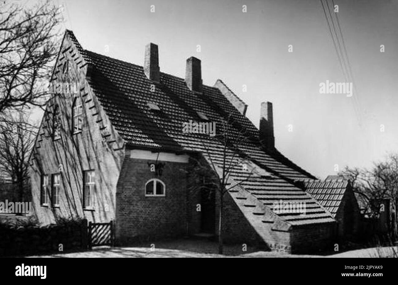 Thorvald Aagaard House by Jensen-Klint Stock Photo - Alamy