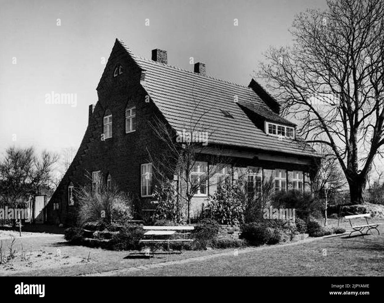 Thorvald Aagaard House by Jensen-Klint 2 Stock Photo - Alamy