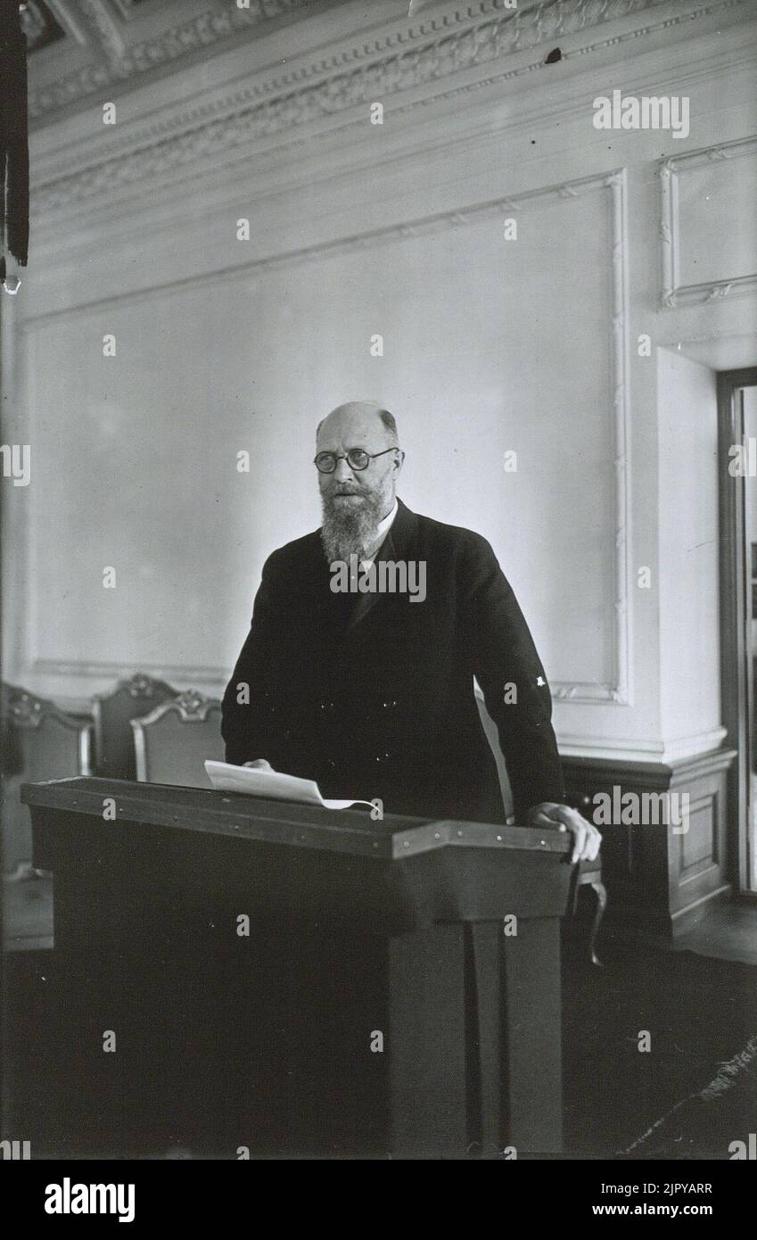 Thorvald Stauning Speech Stock Photo - Alamy