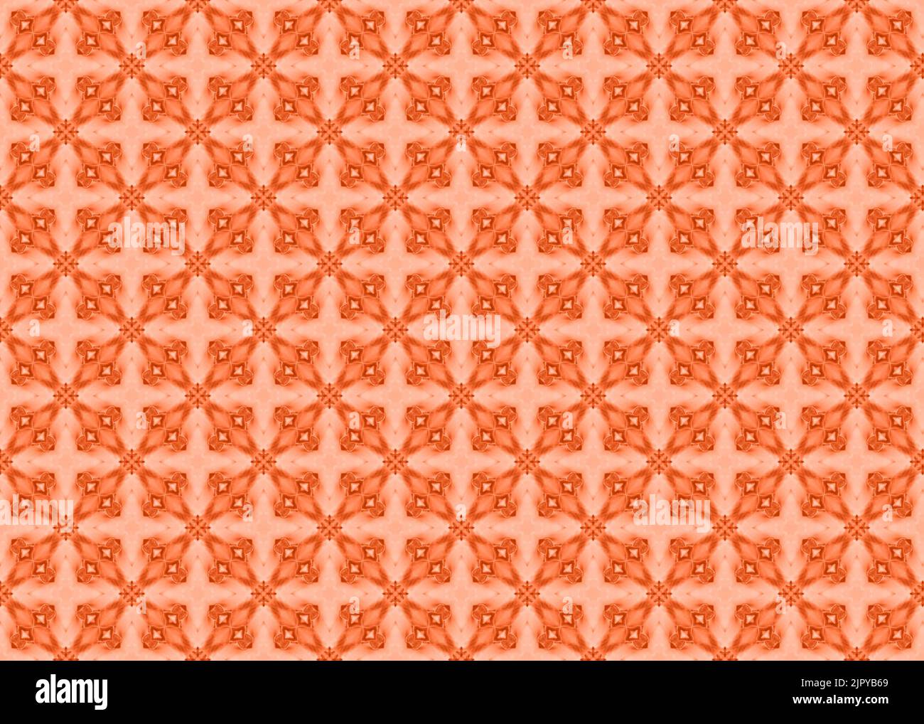 Seamless repeat pattern of orange monotone shapes Stock Photo - Alamy