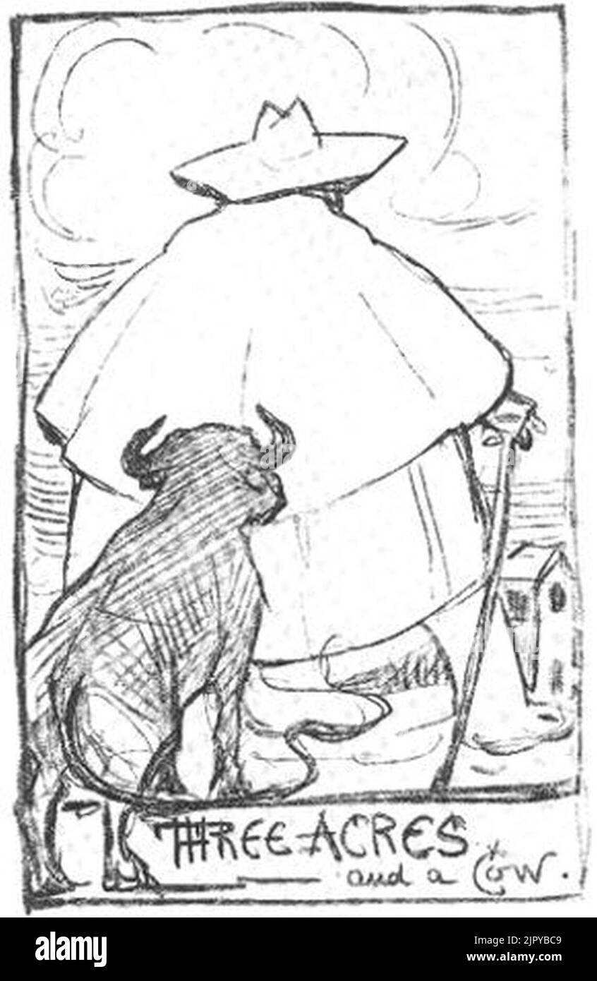 Three acres and a cow Stock Photo - Alamy