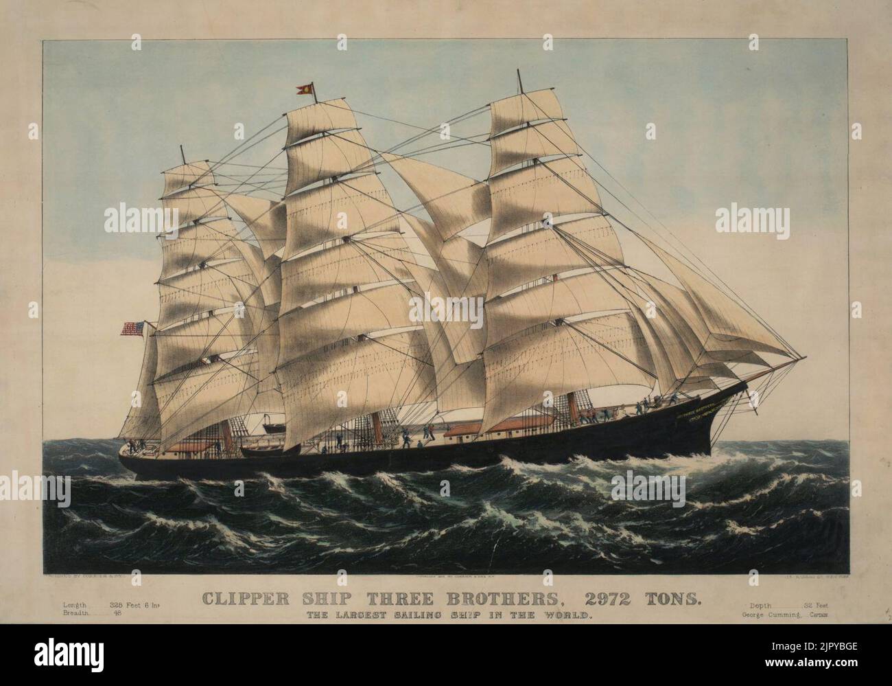 Three Brothers (ship, 1875 Stock Photo - Alamy