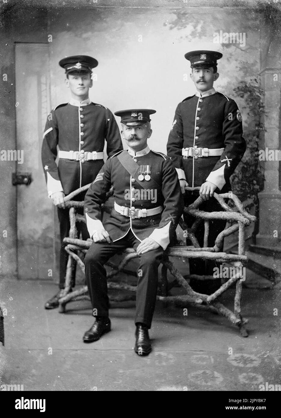 Three career soldiers in dress uniform (3891234 Stock Photo - Alamy