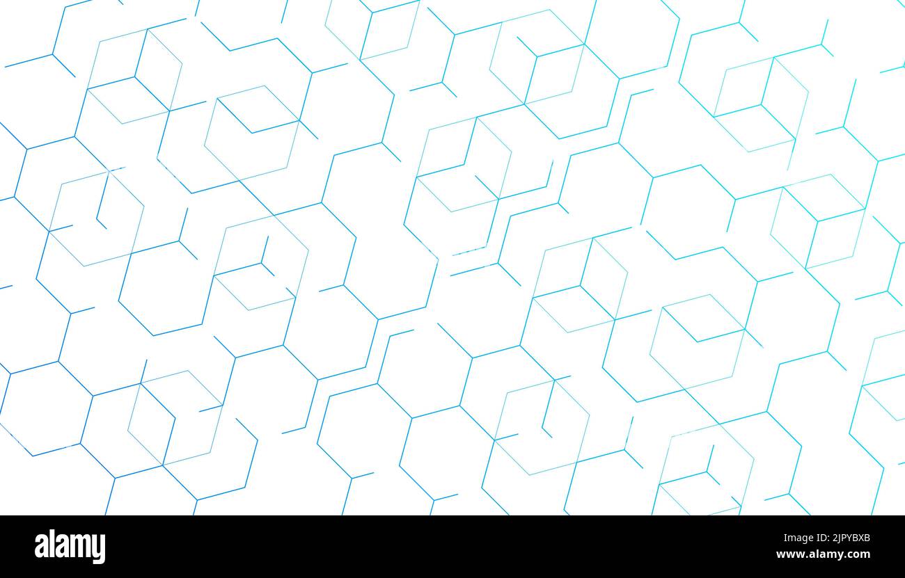 Technological connection futuristic shape blue Stock Vector Images - Alamy