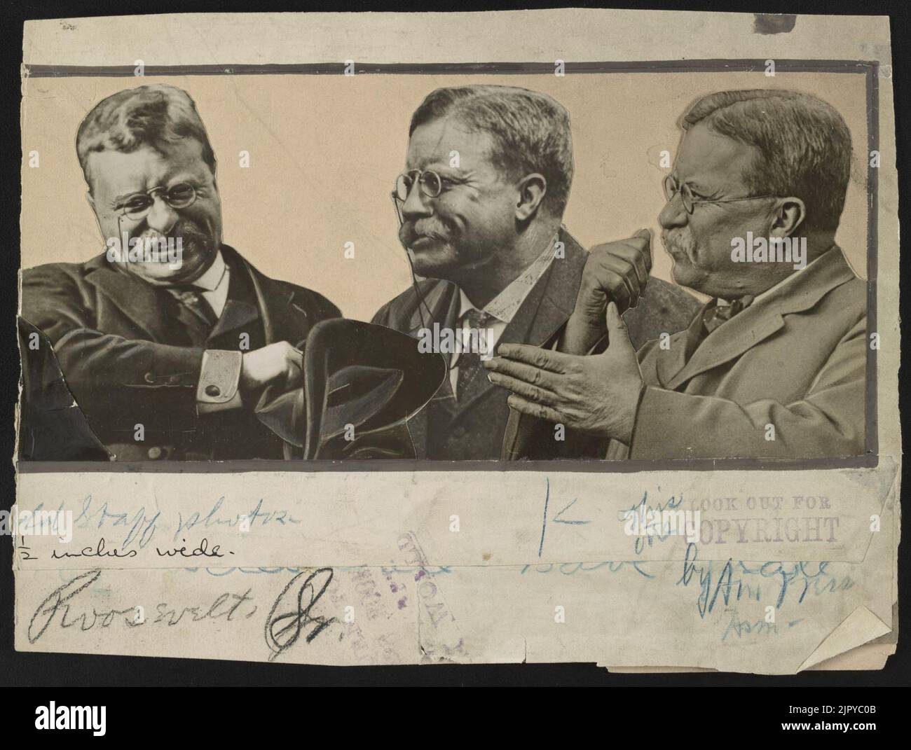 Three faces of Theodore Roosevelt Stock Photo - Alamy