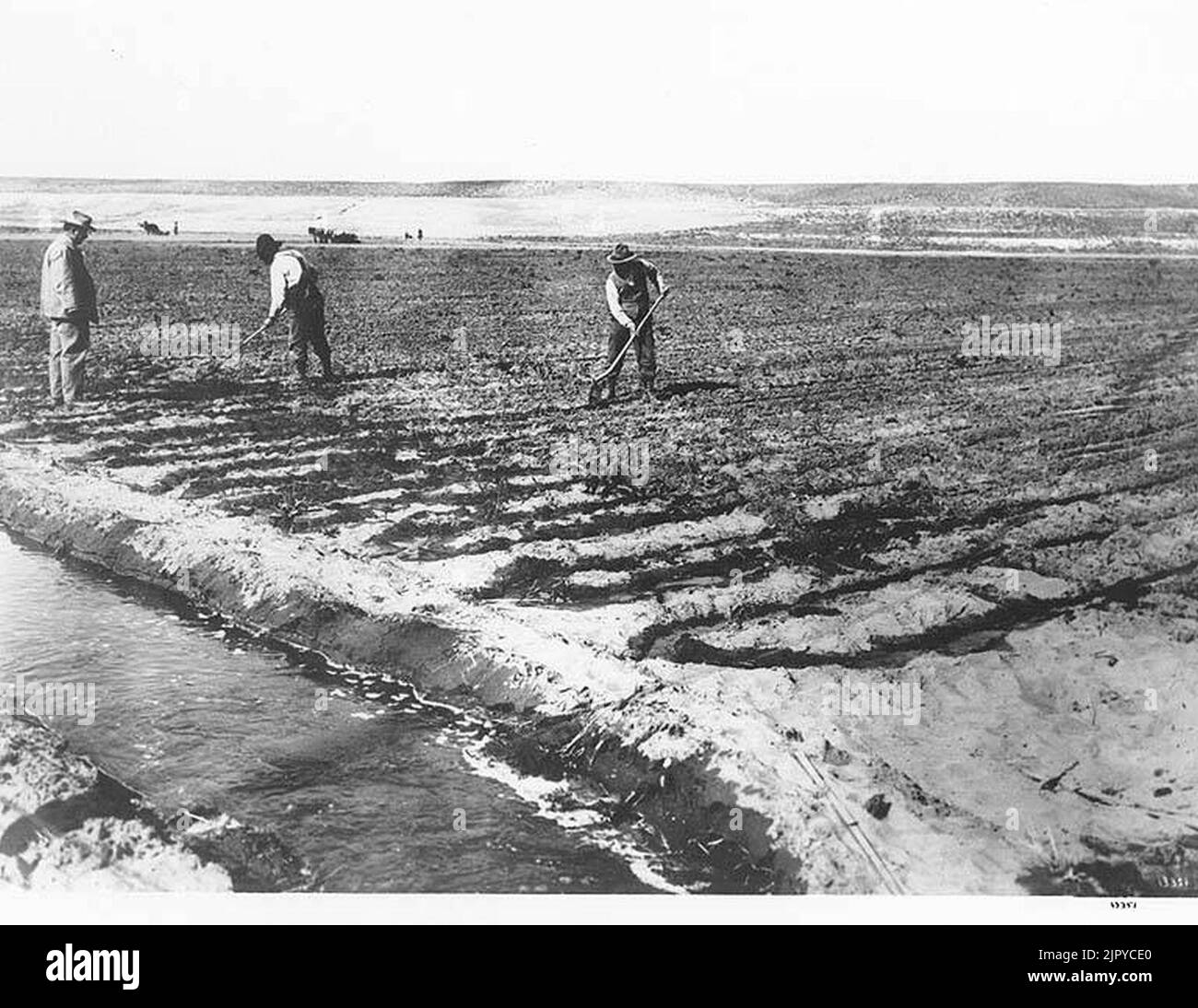 Three men working in the fields, Columbia River Basin Stock Photo - Alamy