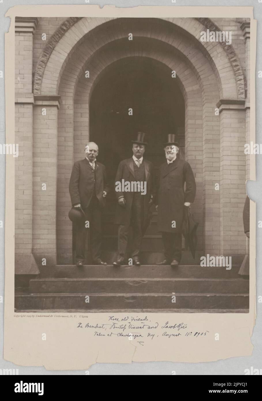 Three old friends. The President, Bishop Vincent and Jacob Riis taken ...