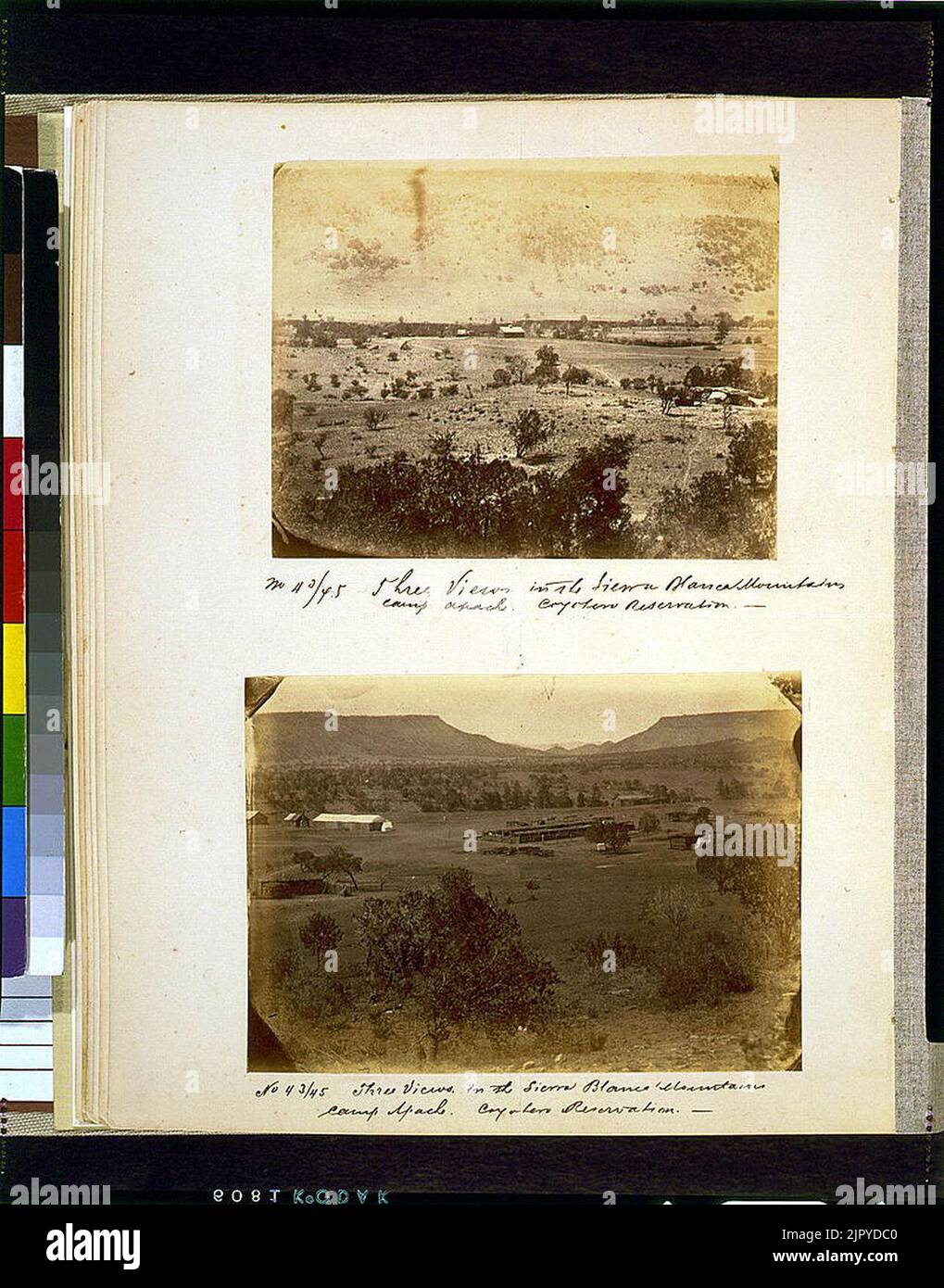 Three views in the Sierra Blanca Mountains, Camp Apache-Coyotero ...