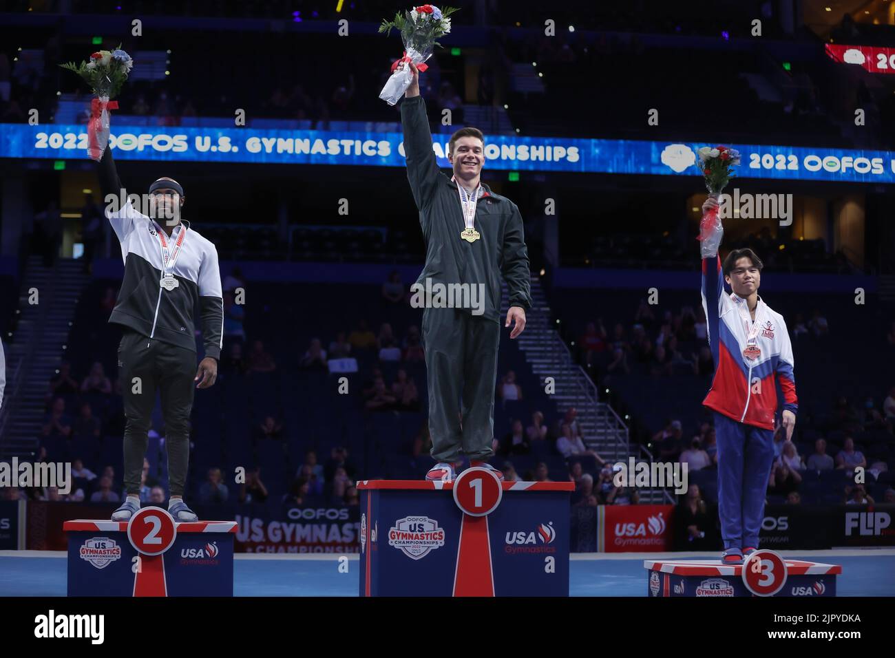 August 20, 2022: Brody Malone, Donnell Whittenburg, and Asher Hong, the ...
