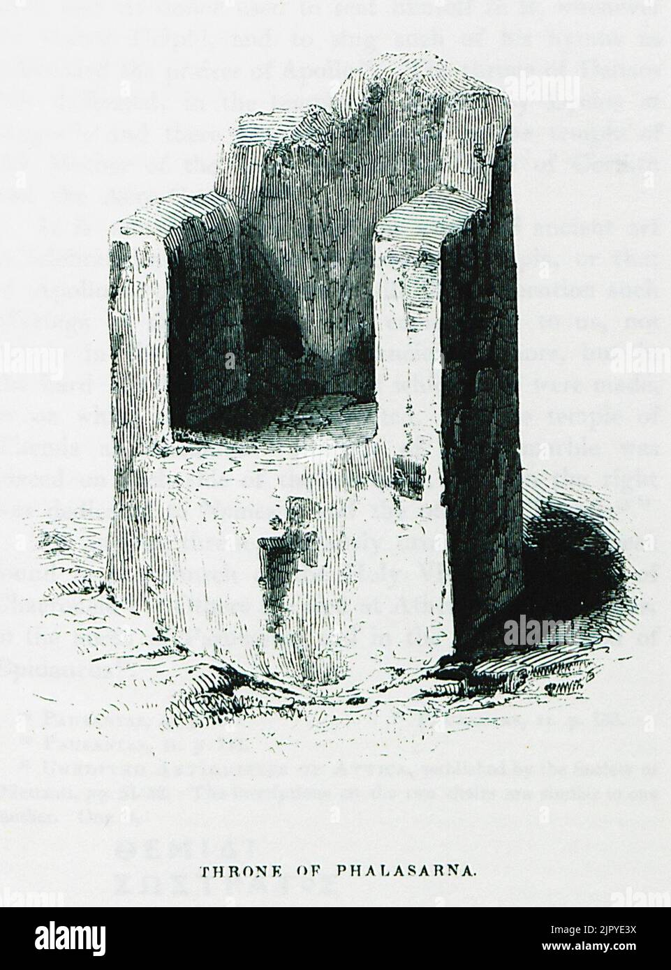 Throne of Phalasarna - Pashley Robert - 1837 Stock Photo - Alamy