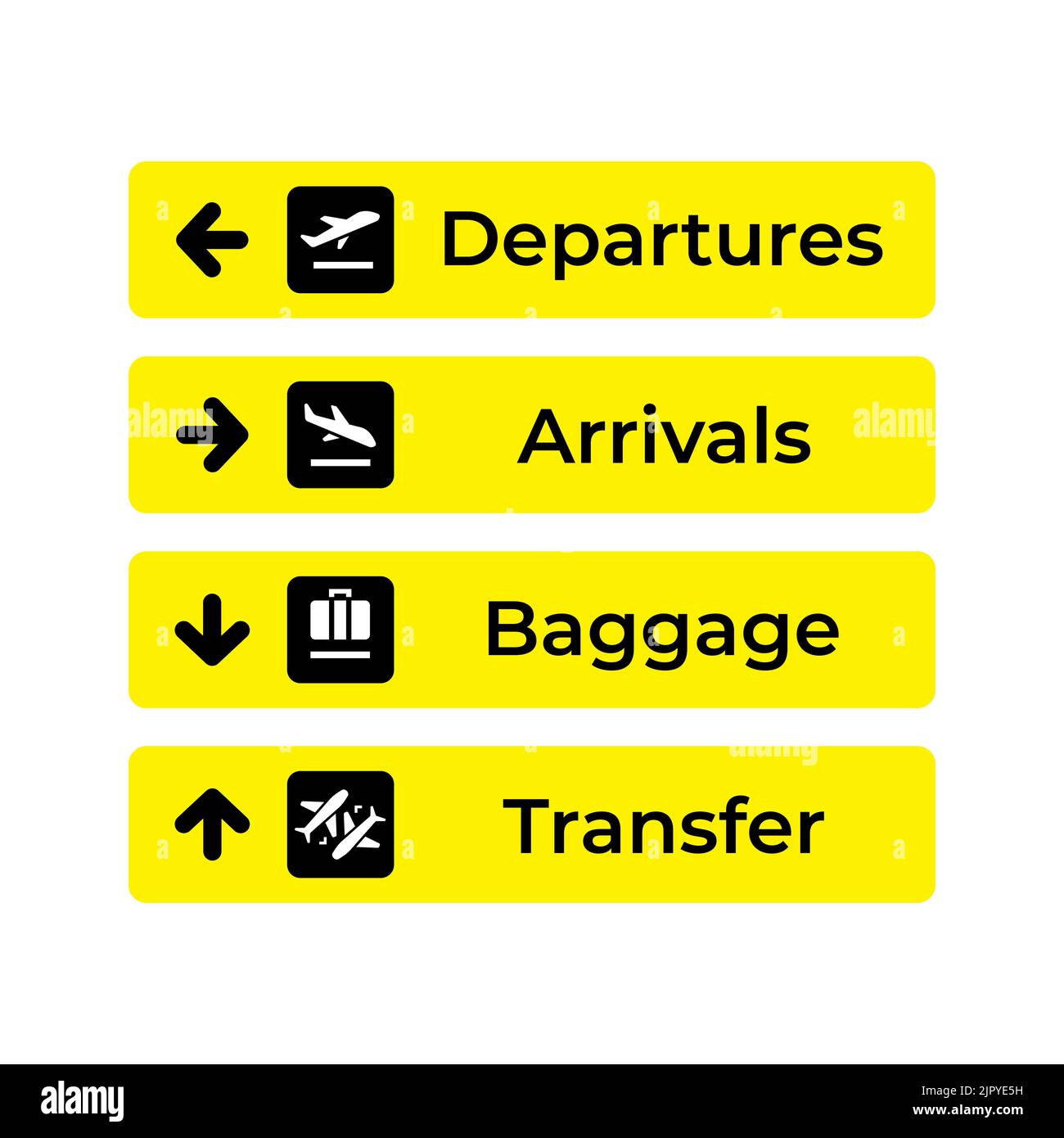 Airport sign, Terminal sign vector Stock Vector Image & Art - Alamy