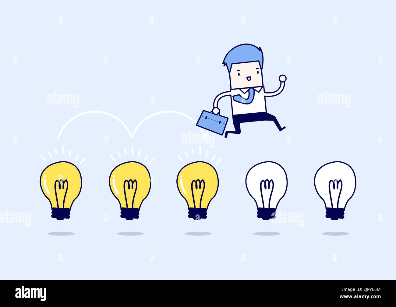 Character hopping Stock Vector Images - Alamy