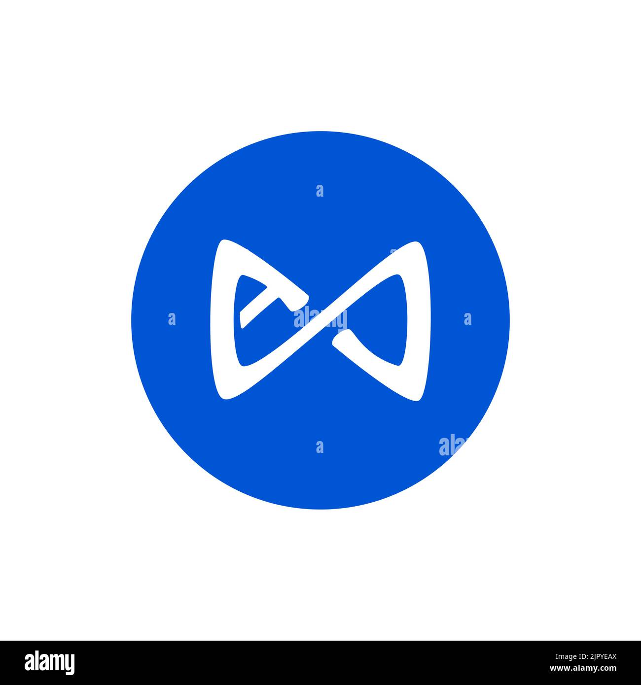 Axie Infinity AXS token icon isolated on white background Stock Vector ...