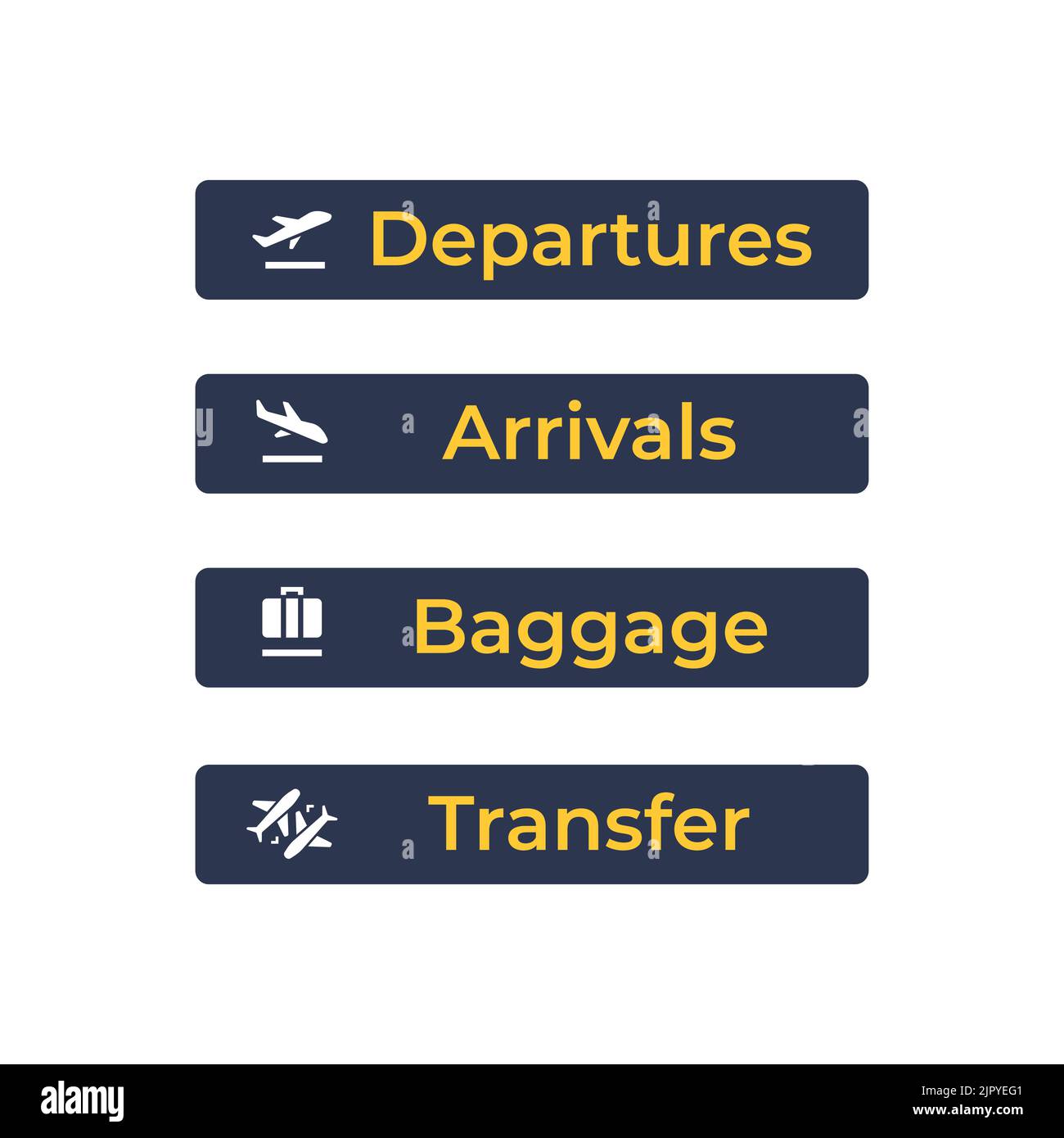 Airport sign, Terminal sign vector Stock Vector Image & Art - Alamy