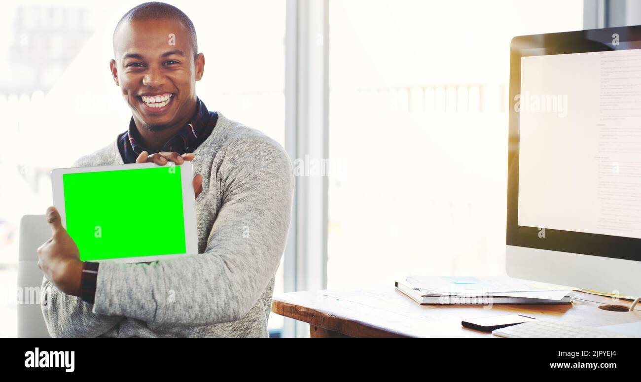 Young man holding chroma screen hi-res stock photography and images - Alamy