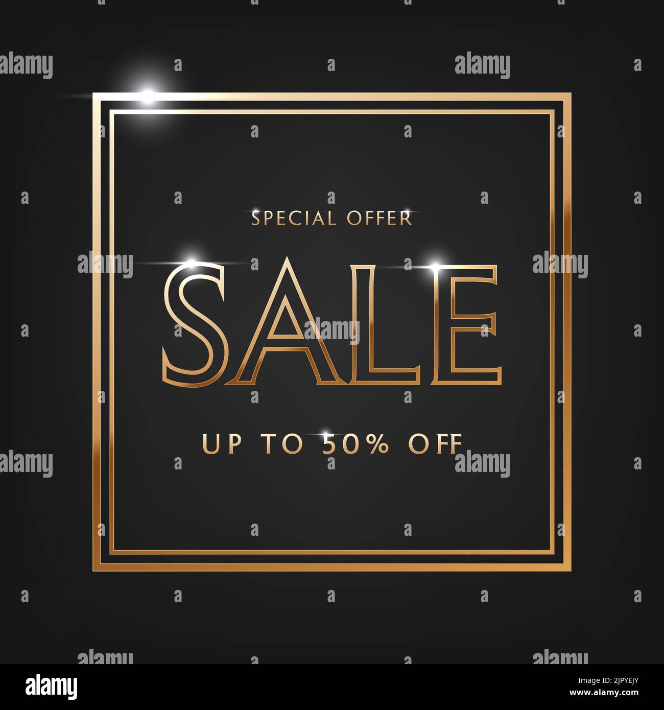Golden special offer text on Stock Vector Images - Alamy