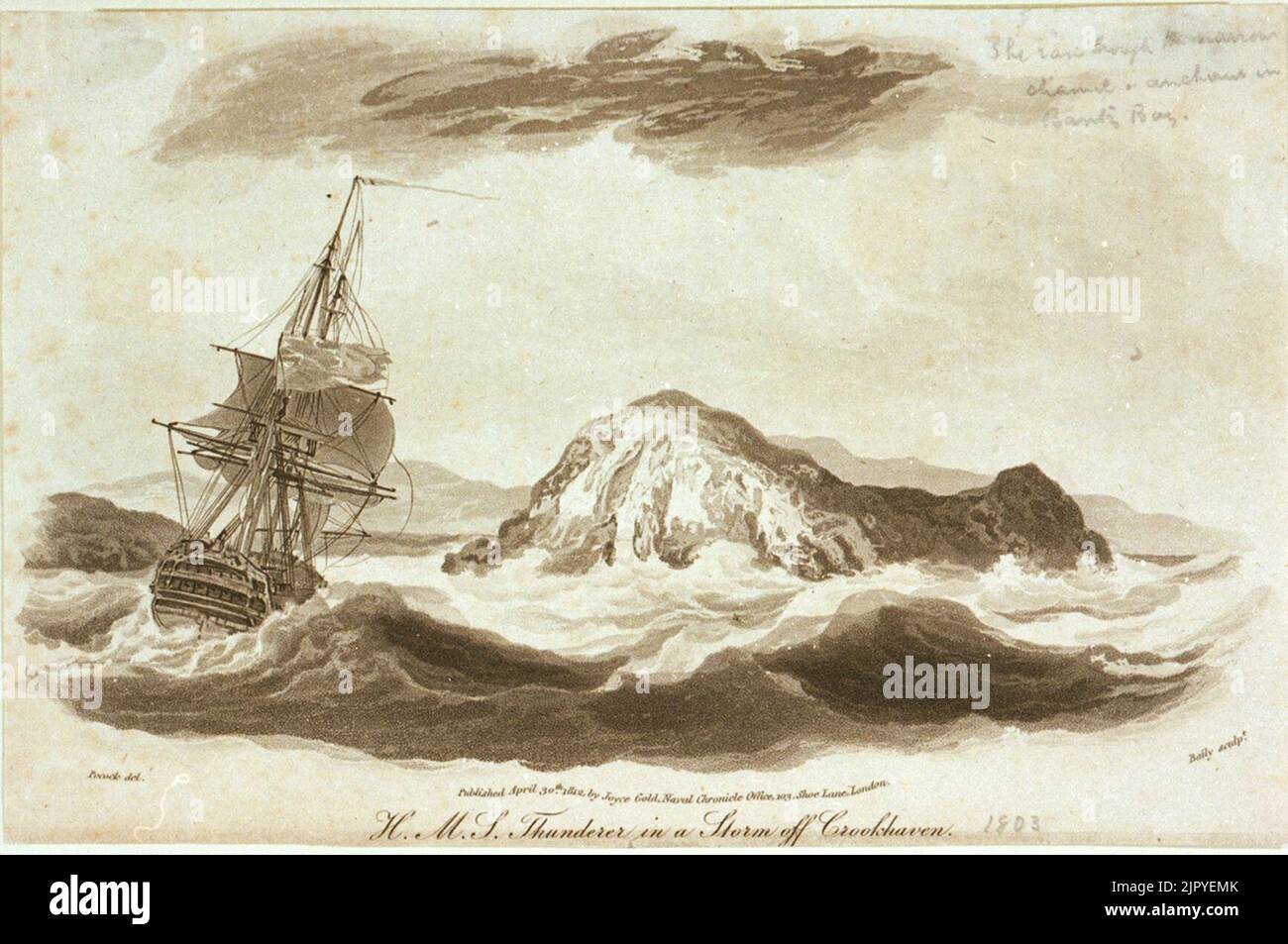 Thunderer in a Storm off Crookhaven Stock Photo - Alamy