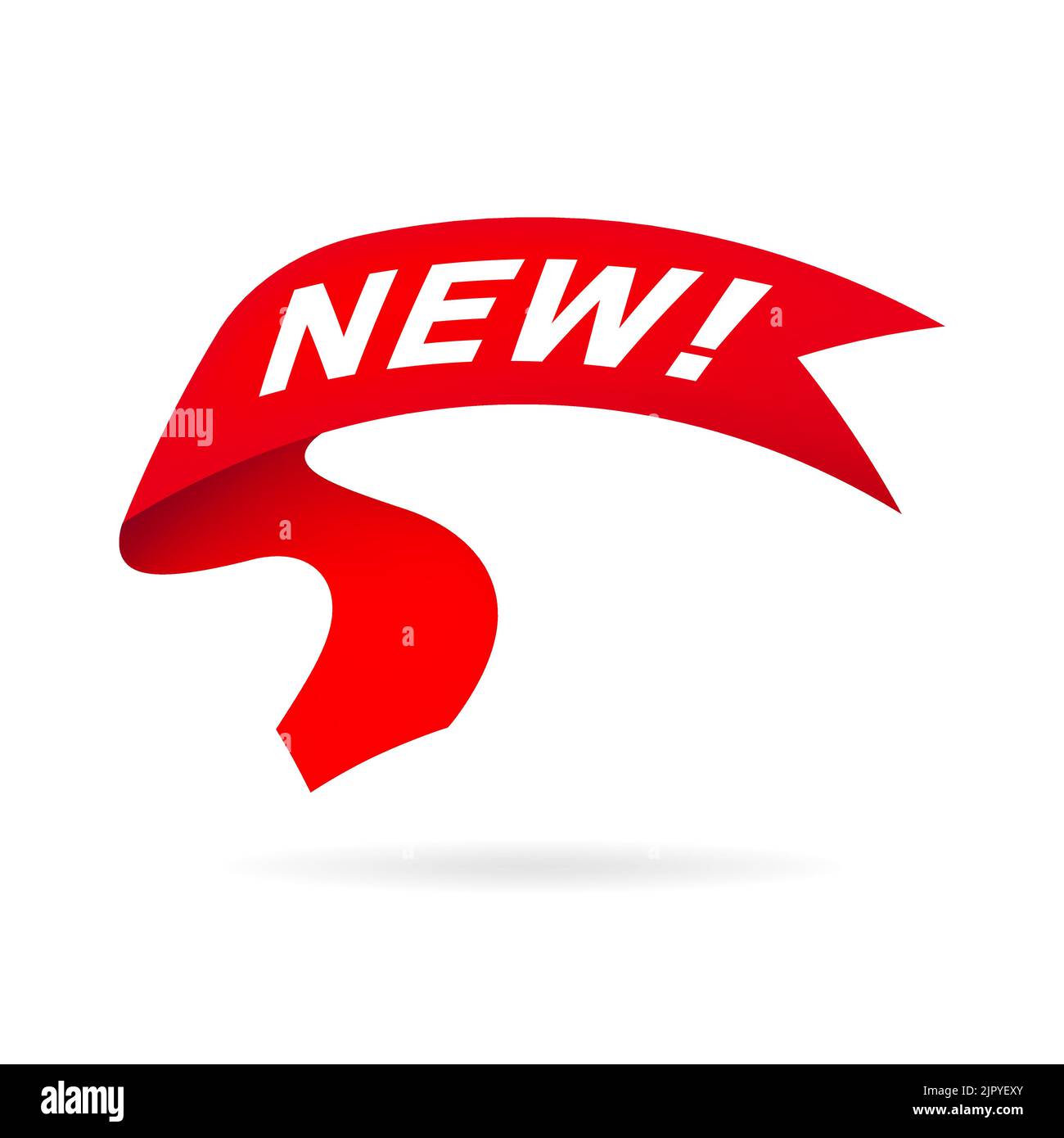 New red ribbon sign. New red label icon vector Stock Vector Image & Art ...