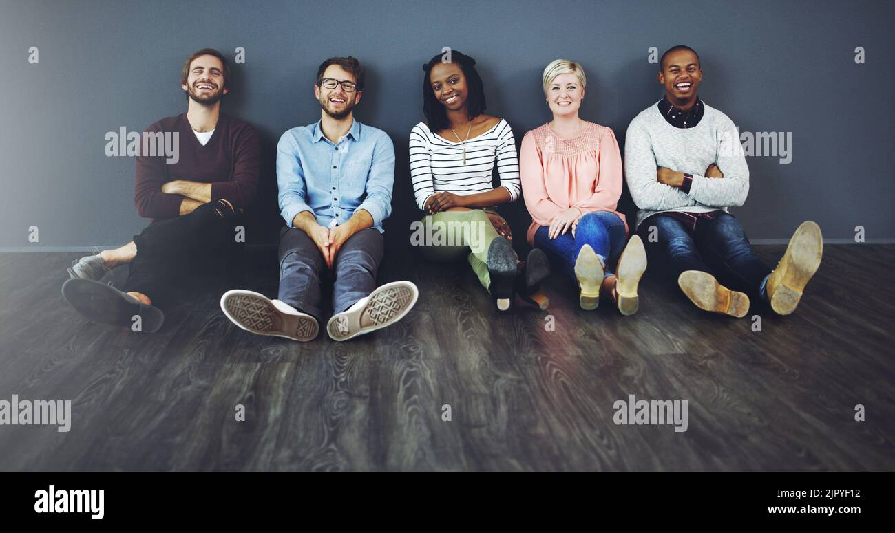 Brought together by our differences. Studio shot of a diverse group of ...