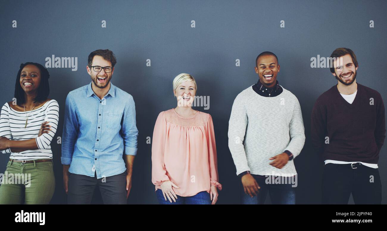 Our differences unite us. Studio shot of a diverse group of people ...