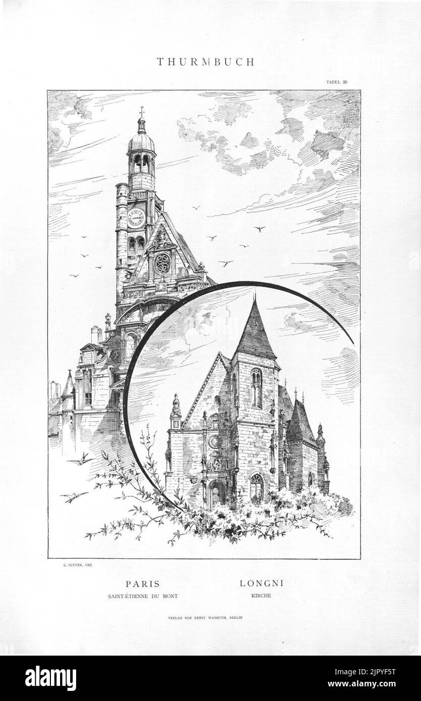 Thurmbuch Seite 034 Stock Photo - Alamy