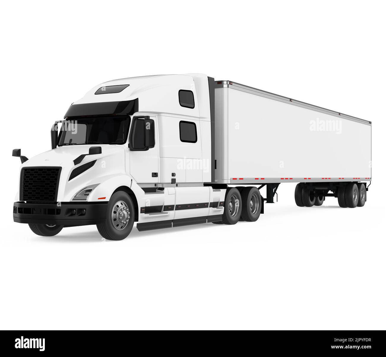 Container Truck Isolated Stock Photo - Alamy