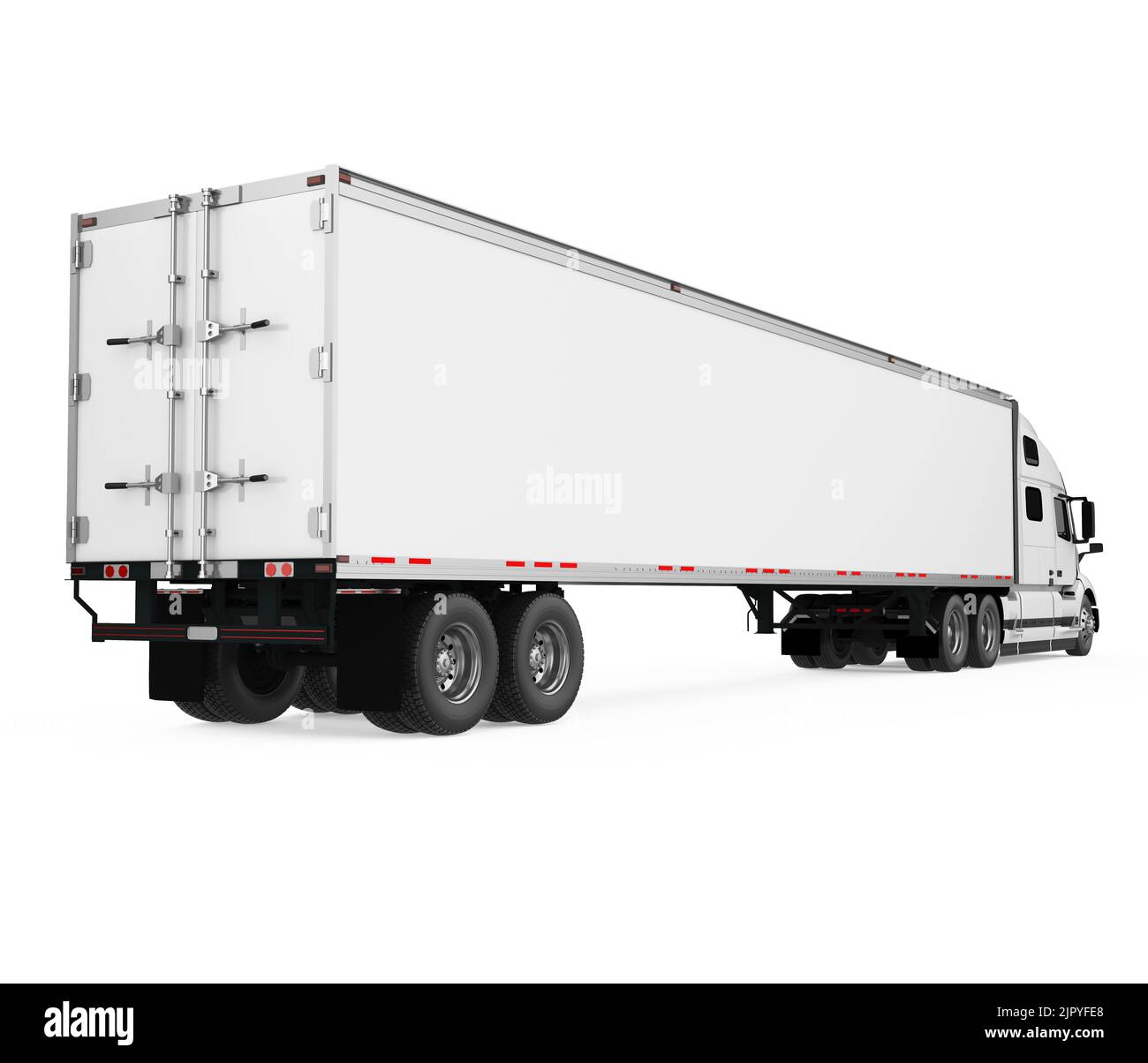 Container Truck Isolated Stock Photo - Alamy