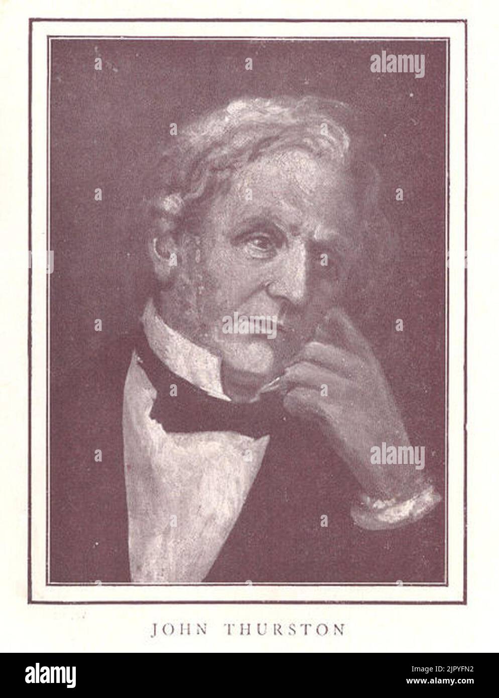 Thurston Billiards-Portrait of John Thurston-old Stock Photo - Alamy