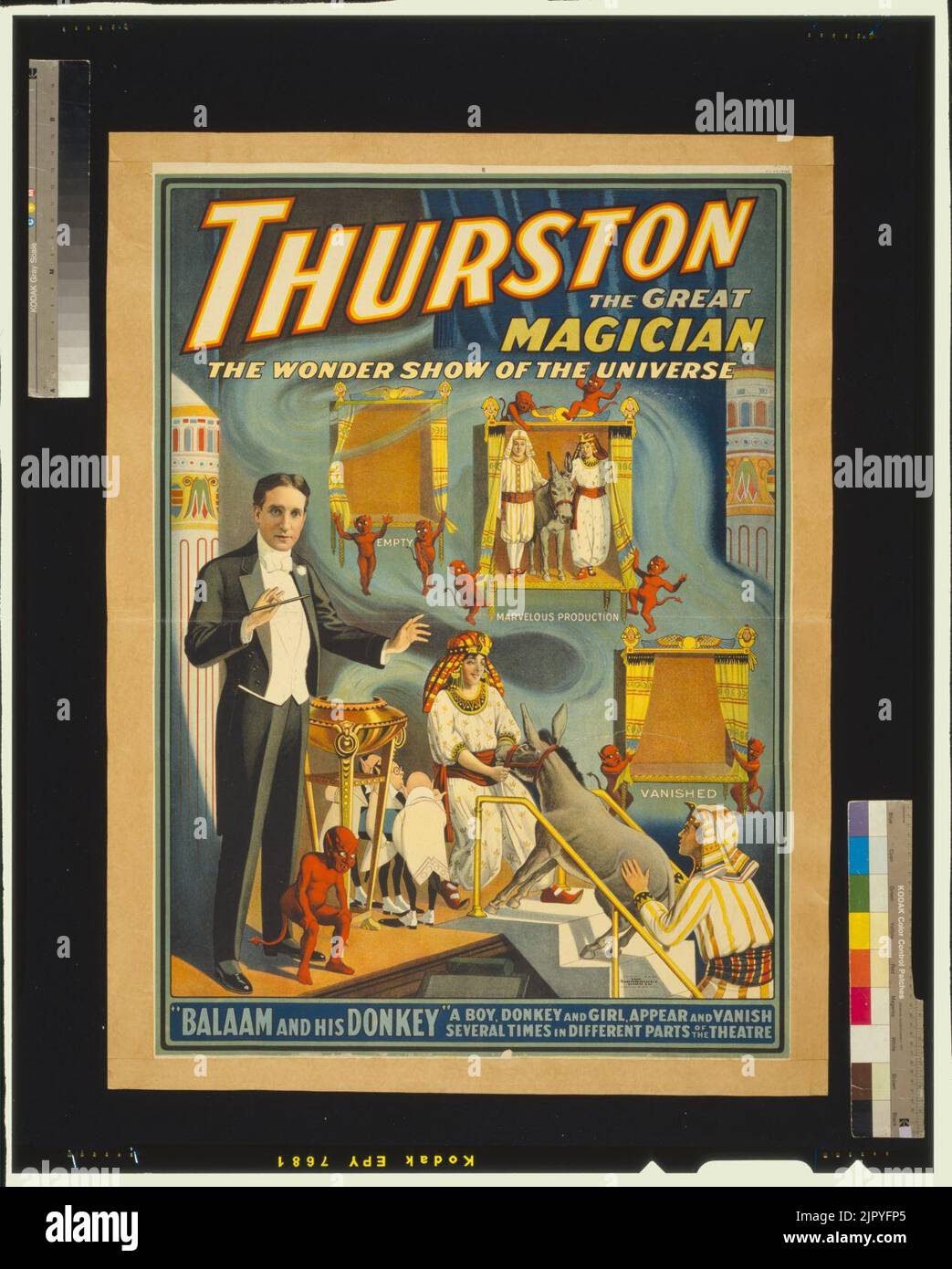 Thurston the great magician the wonder show of the universe Stock Photo ...