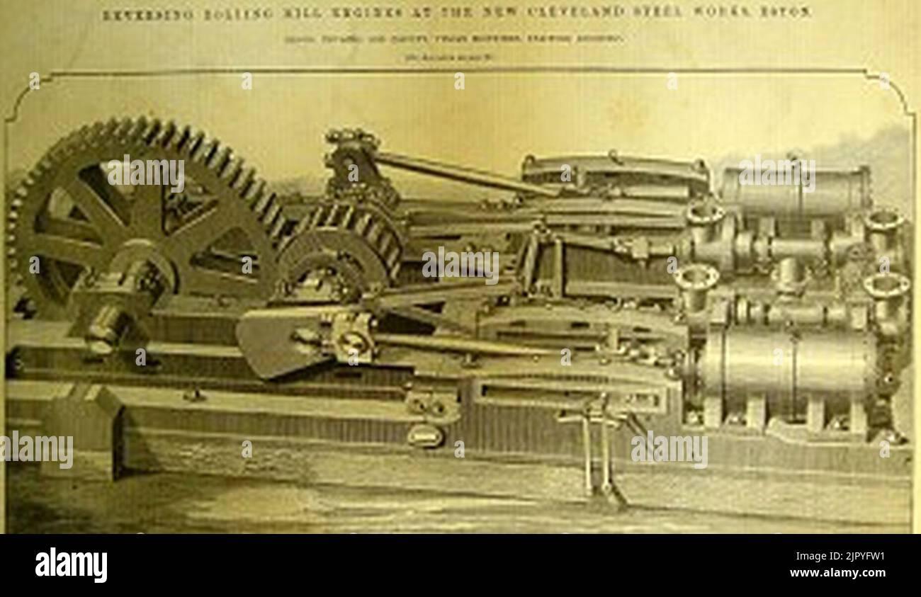 Thwaites and Carbutt 1877 Rolling Mill Engine for Bolckow Vaughan's ...