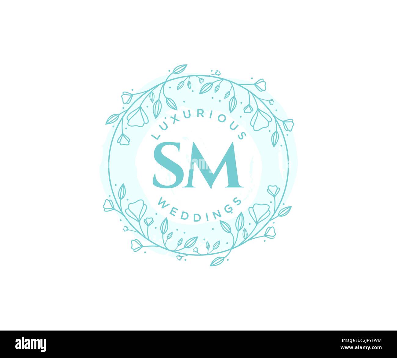 Sm initials logo Stock Vector Images - Alamy