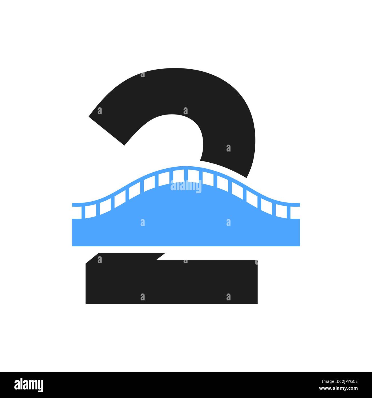 Letter 2 Bridge Logo for Transportation, Journey and Construction ...