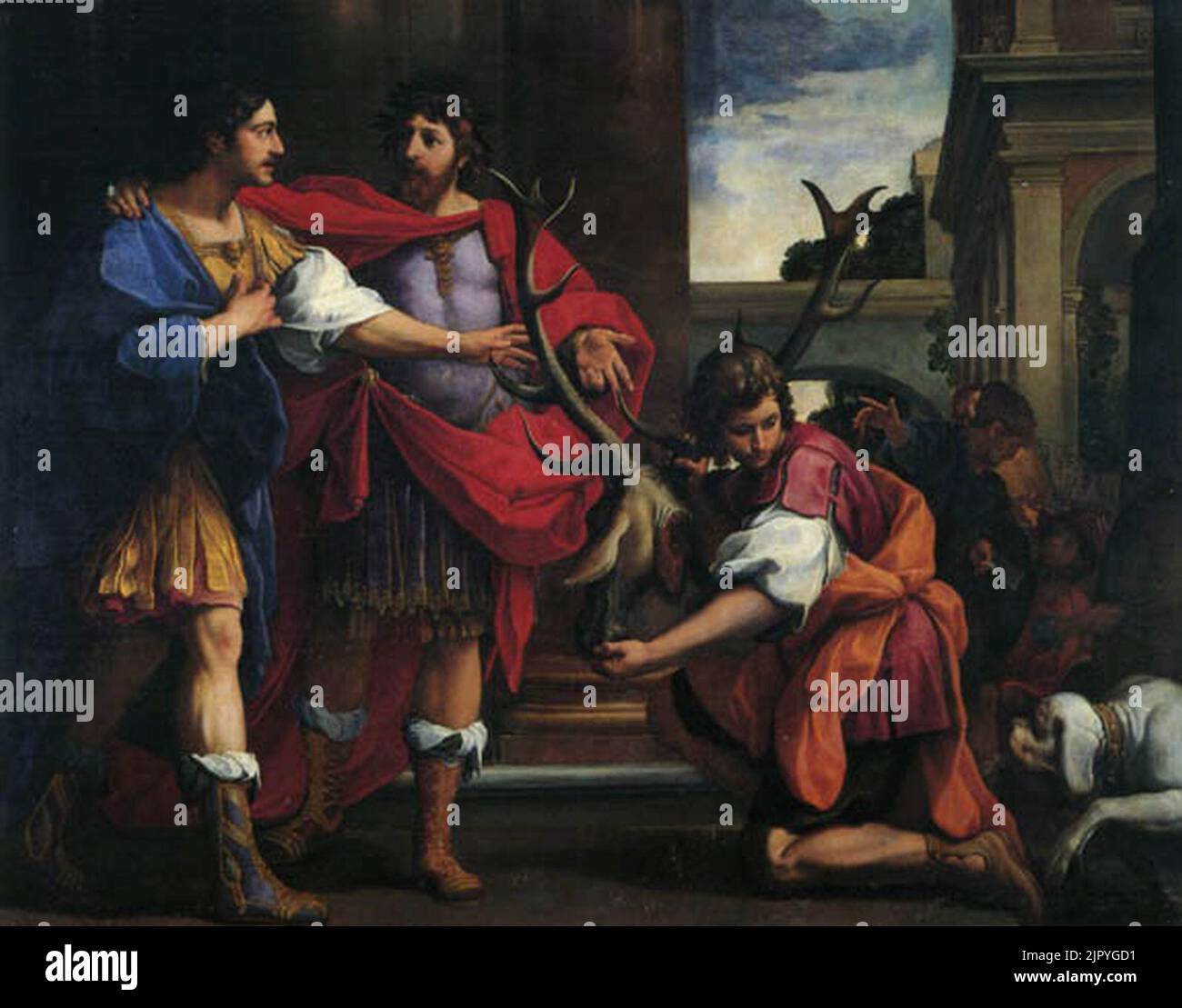 Tiarini Escena de Caza Collegio di Propaganda Fide, Roma Stock Photo ...