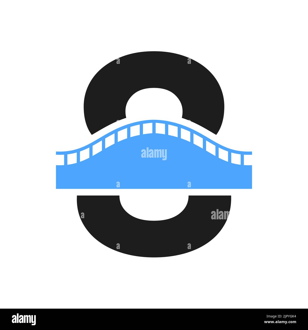 Letter 8 Bridge Logo for Transportation, Journey and Construction ...