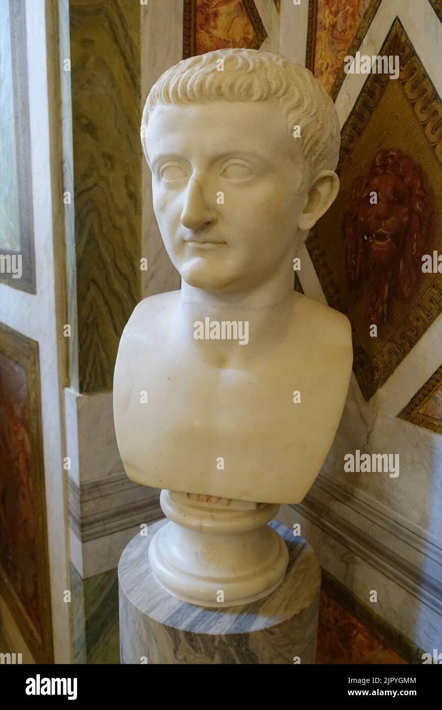 Tiberius, Roman, c. 13 AD, marble, excavated in 1820 at the Vigna ...