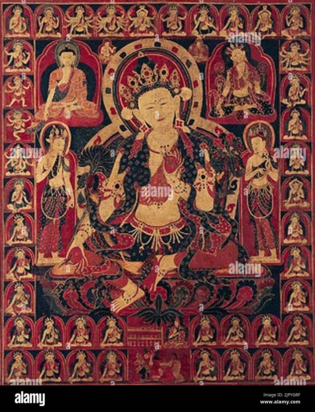Tibet Green Tara Bodhisattva 14C Stock Photo - Alamy
