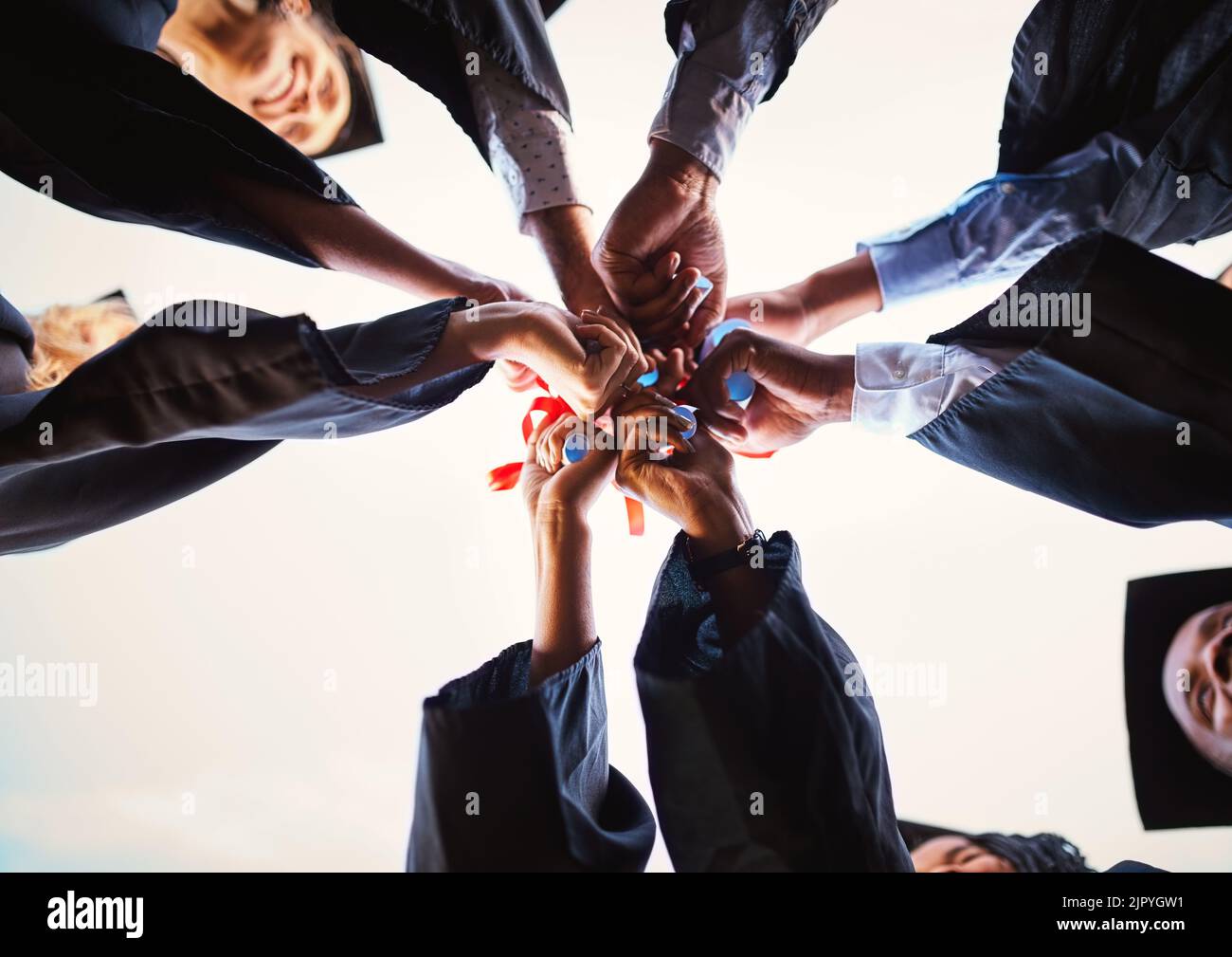 See what happens when you stay true to school. Low angle shot of a ...