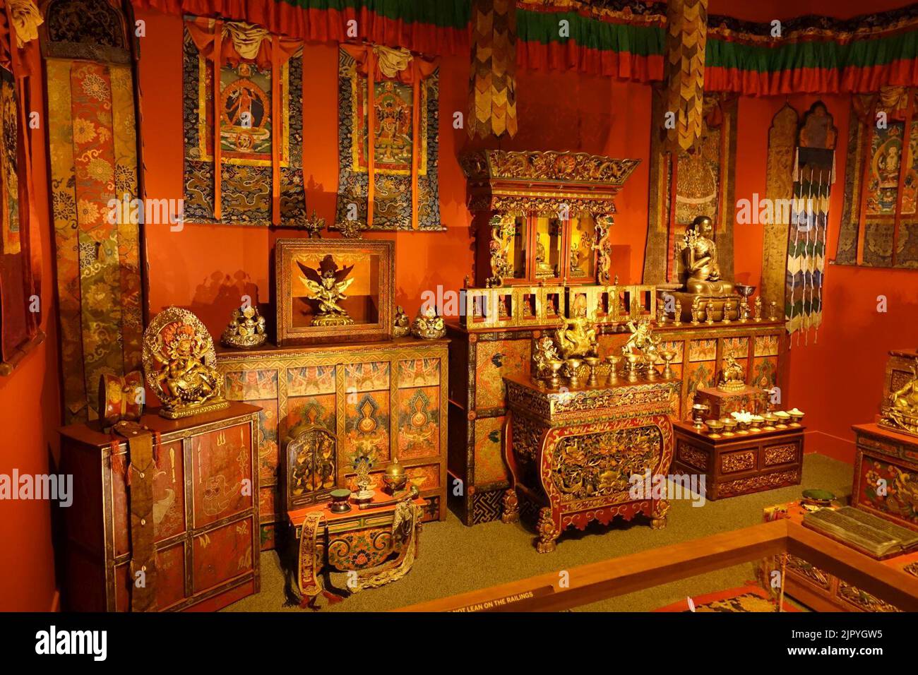 Tibetan Buddhist Shrine Room, Alice S. Kandell Collection, from Tibet ...