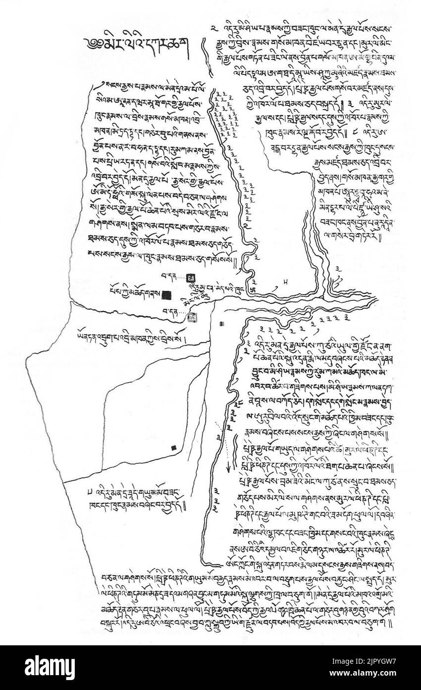 Tibetan map Black and White Stock Photos & Images - Alamy