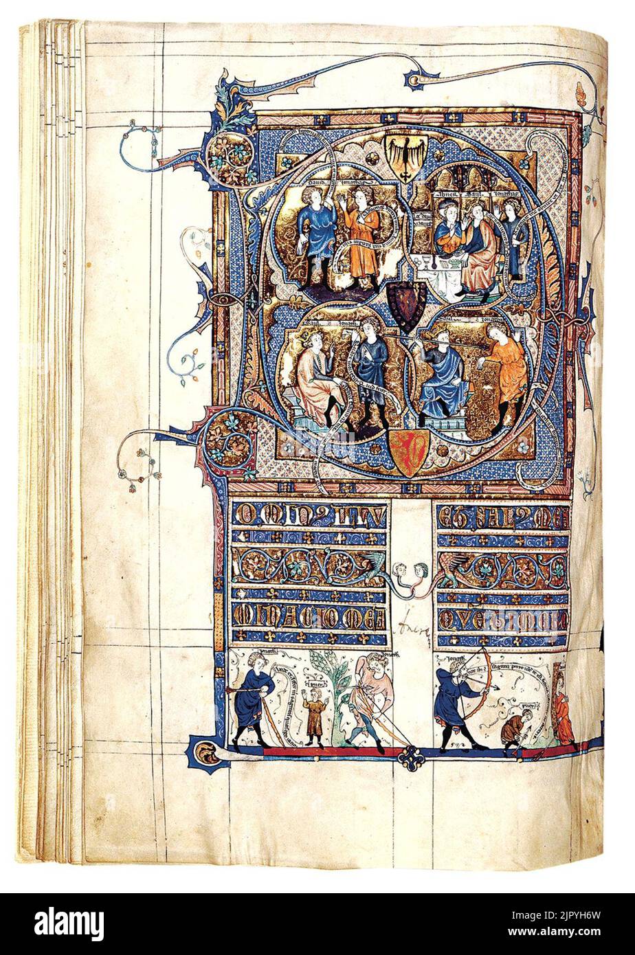 Tickhill Psalter f.26v Stock Photo - Alamy