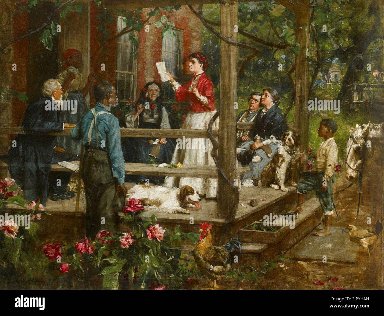 Tidings from the Front by William Gilbert Gaul Stock Photo - Alamy