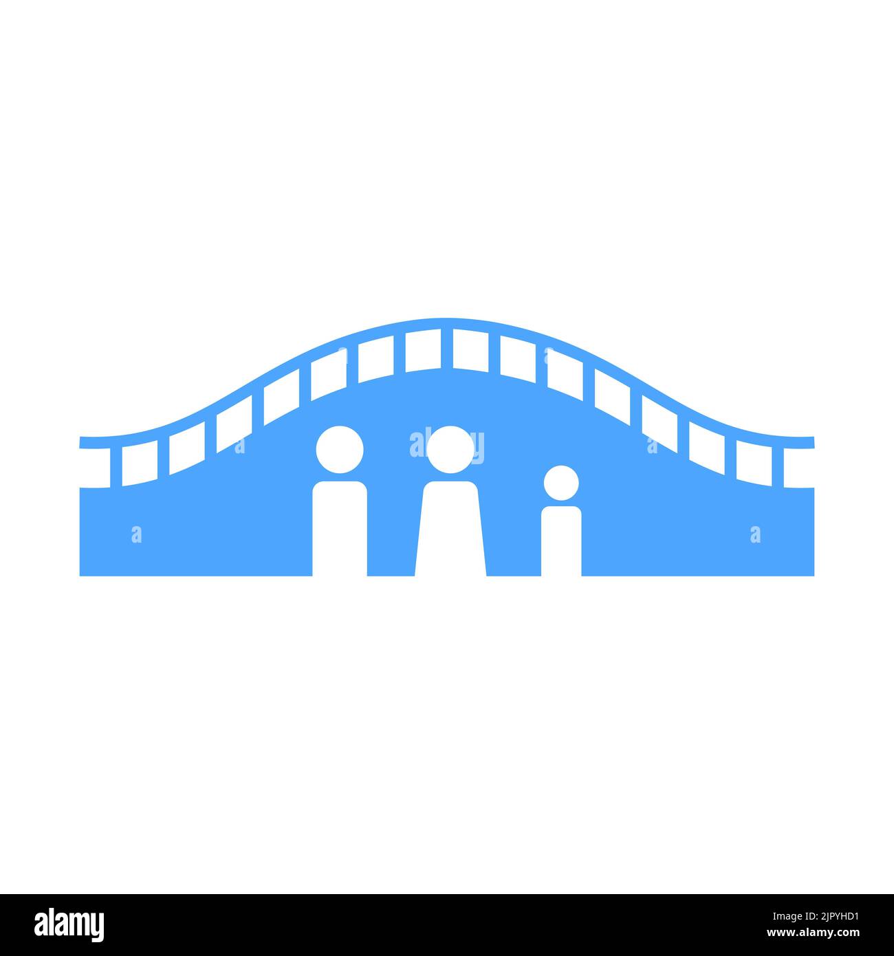 Family Bridge Logo for Transportation, Journey and Construction ...