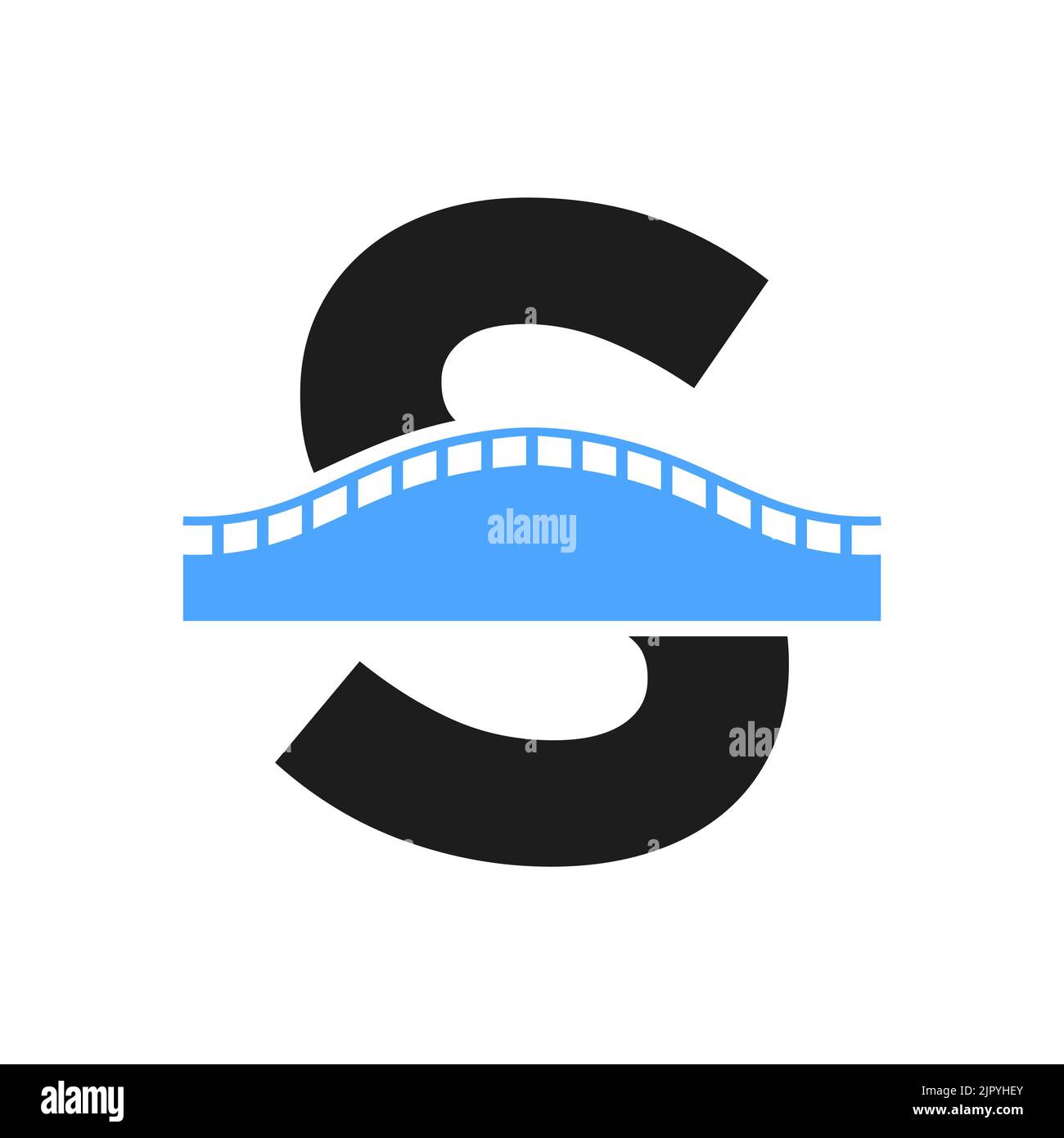 Letter S Bridge Logo for Transportation, Journey and Construction ...