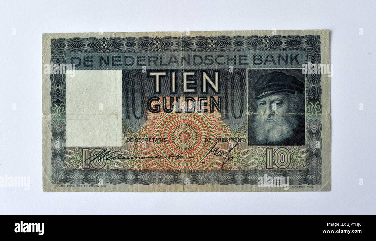 Tien 10 gulden (1939 Stock Photo - Alamy