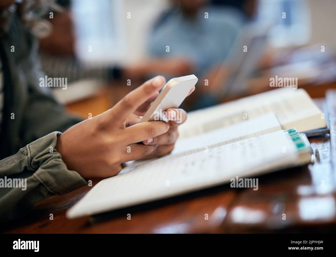Research made accessible with a touch of a button. university students ...
