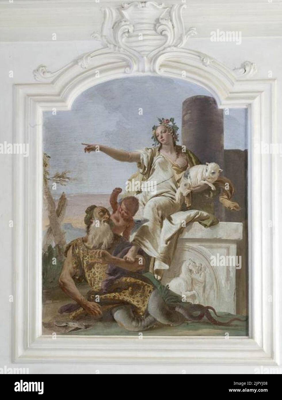 Tiepolo - L'Innocenza scaccia l'Inganno, 1734 Stock Photo - Alamy