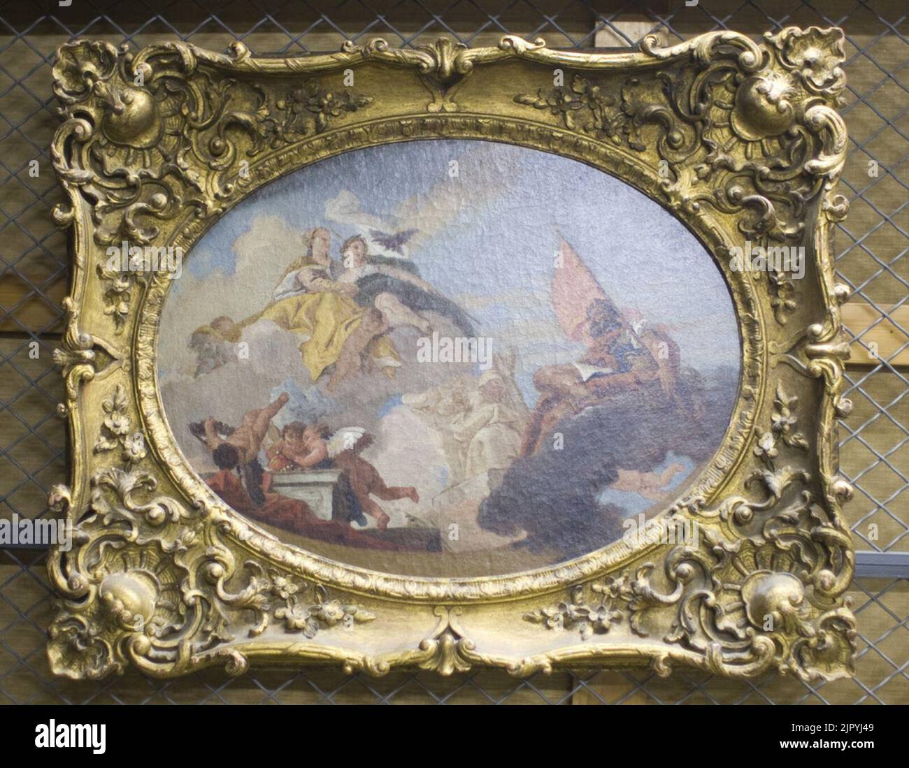 Tiepolo - Sketch for a Ceiling Decoration (Glorification of the Barbaro ...