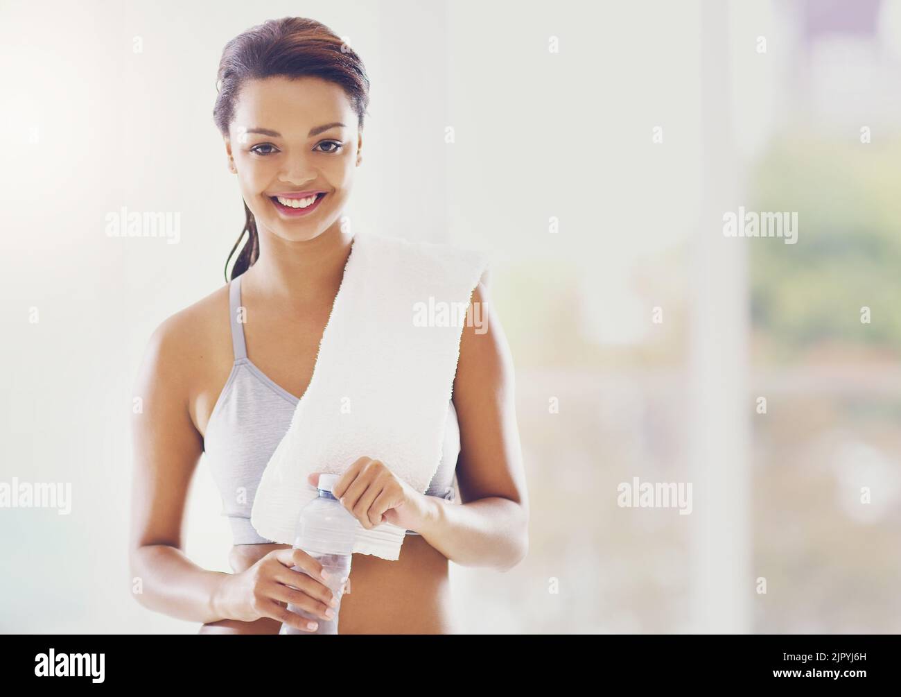 Stay active, stay healthy. Cropped portrait of an attractive young ...