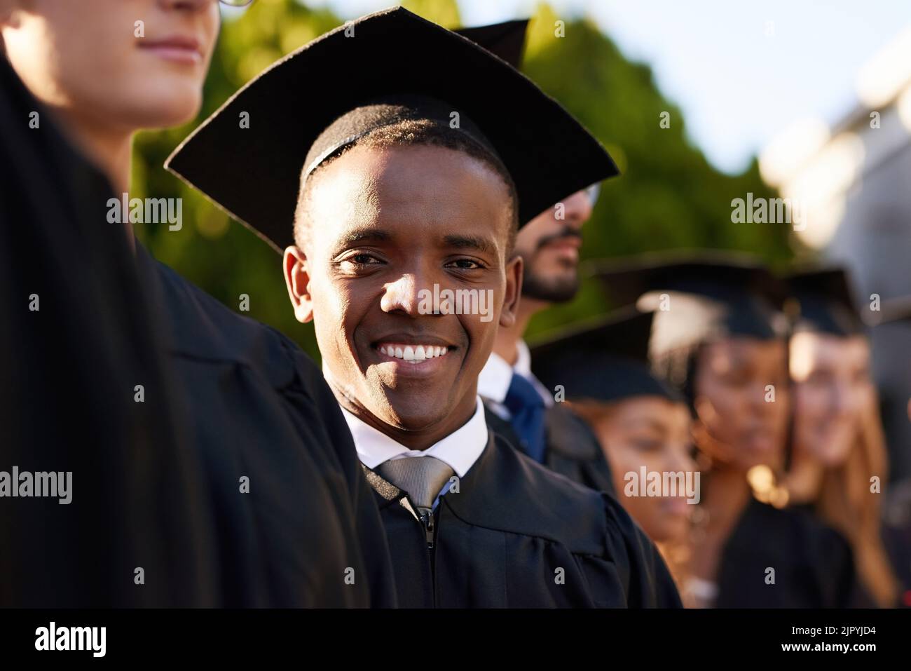 Im on my way to a bright future. Portrait of a university student ...