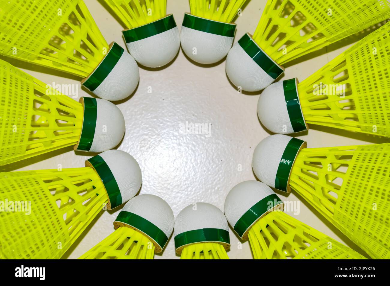 Plastic Badminton Ball,Yellow Ball,On Black Background,Texture Stock ...